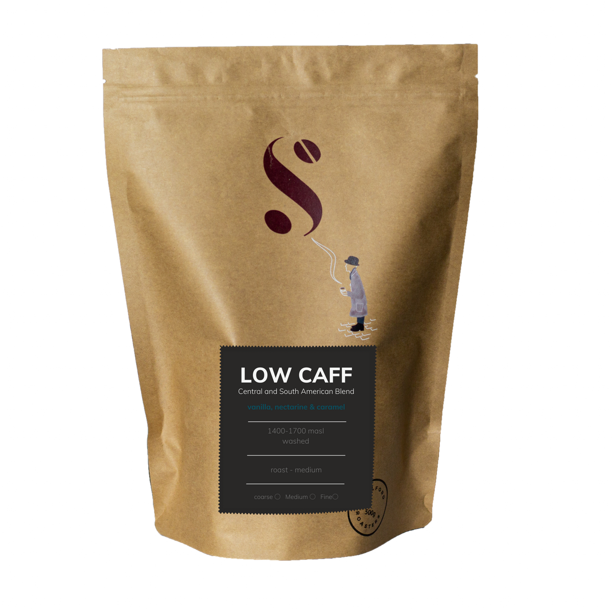Low Caff (25%) MW Decaf & Centrals Blend – Salford Roasters